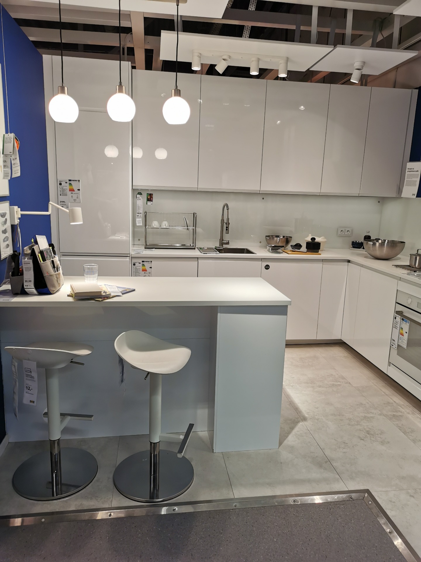 VOXTORP High Gloss White Kitchen from IKEA