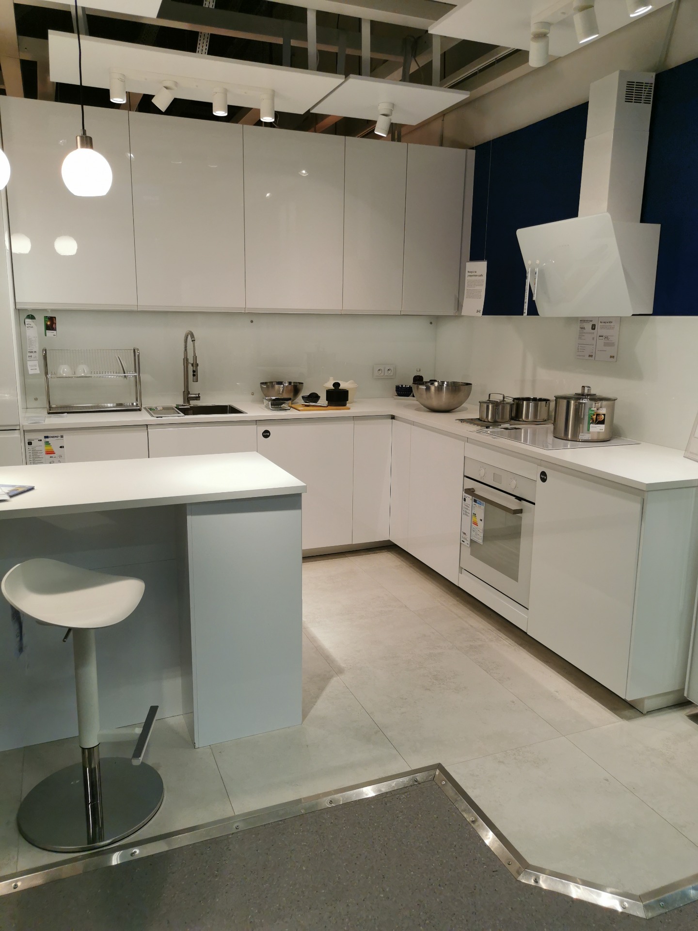Voxtorp High gloss white Kitchen from IKEA - NCS Color code is S 0300-N ...