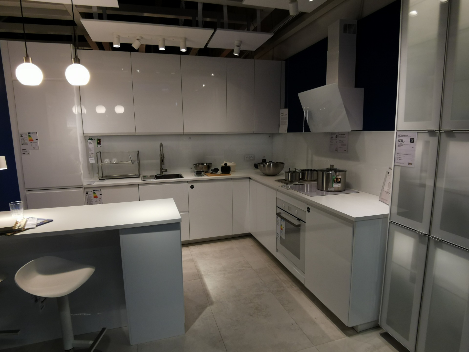 VOXTORP High Gloss White Kitchen from IKEA