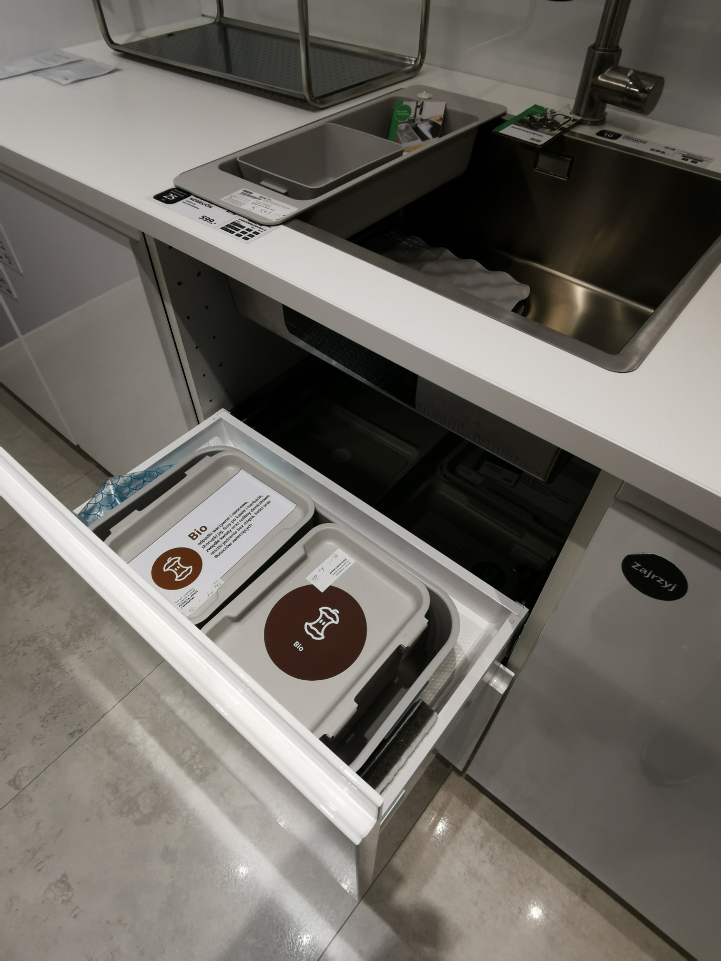 VOXTORP High Gloss White Kitchen from IKEA