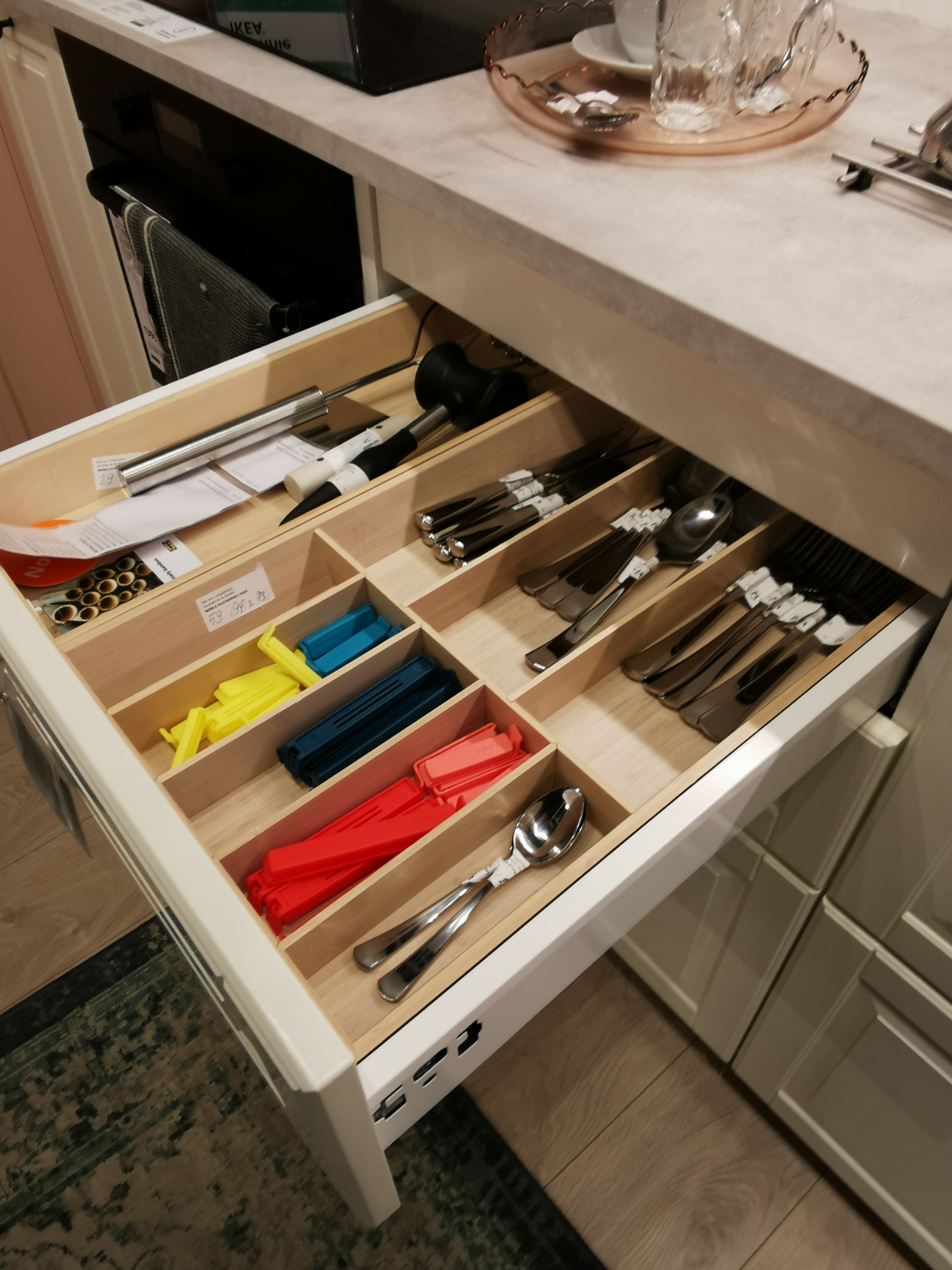 Organize Your Kitchen in Style with BODBYN Off-white Cabinets from IKEA