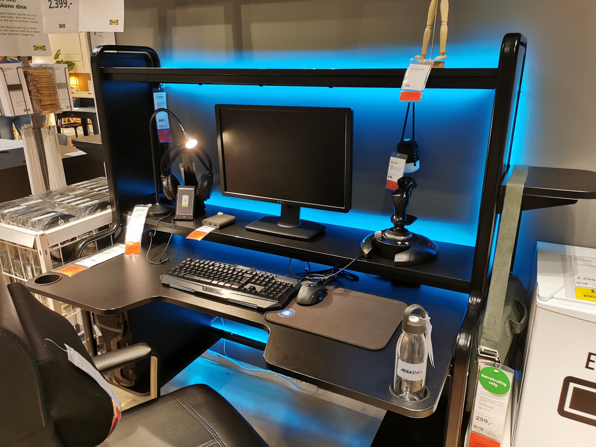 Gaming desk Fredde IKEA
