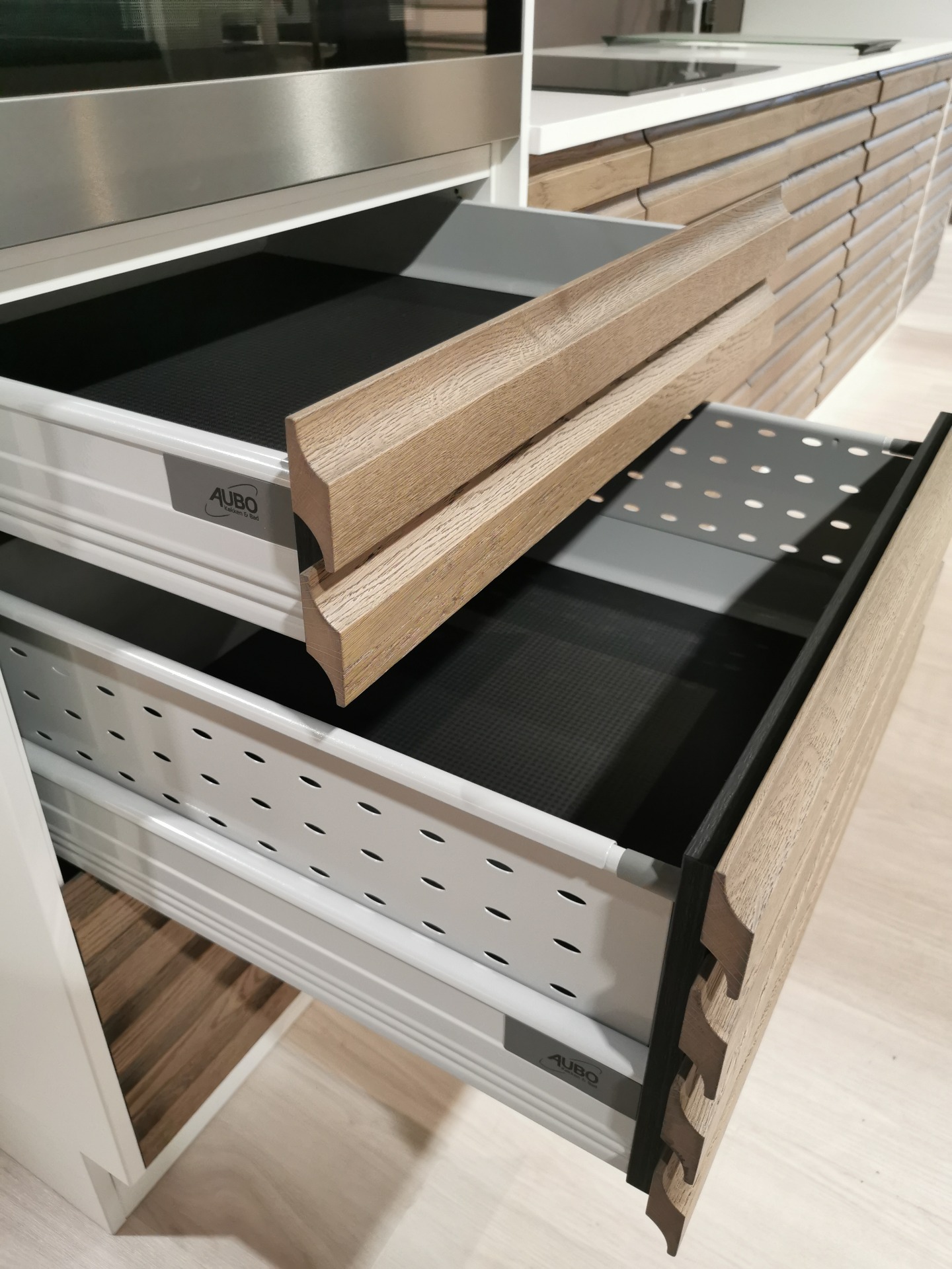 Transform your kitchen with modern oak cabinets