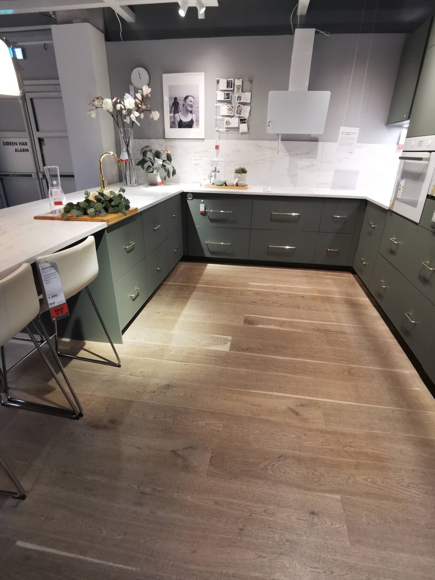 Modernize Your Kitchen with IKEA Bodarp Matte Gray-Green