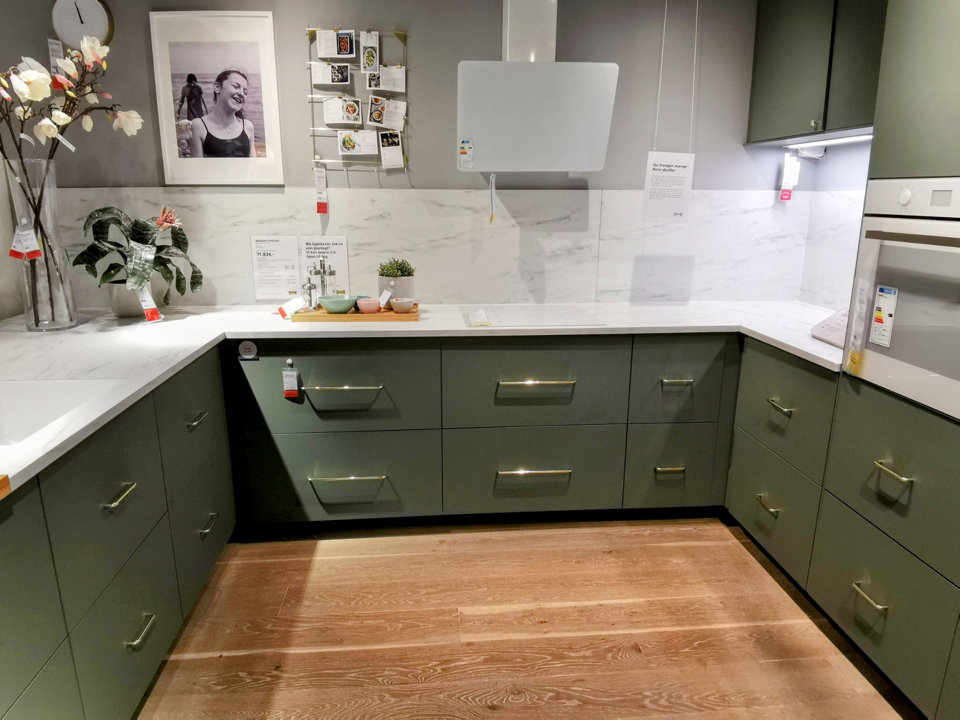 Modernize Your Kitchen with IKEA Bodarp Matte Gray-Green