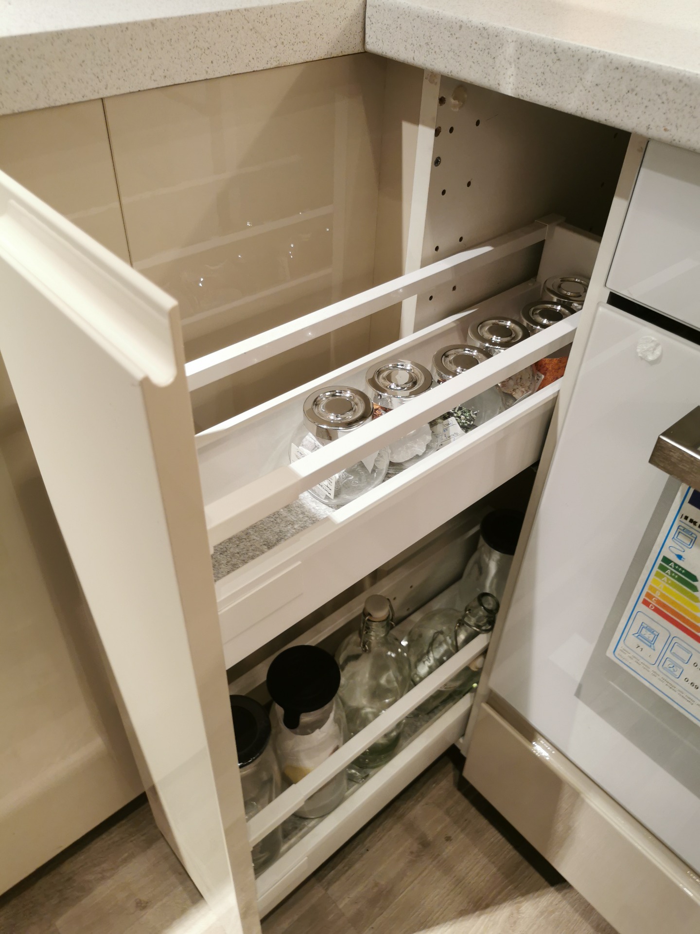 VOXTORP High-gloss Light Beige IKEA Kitchen