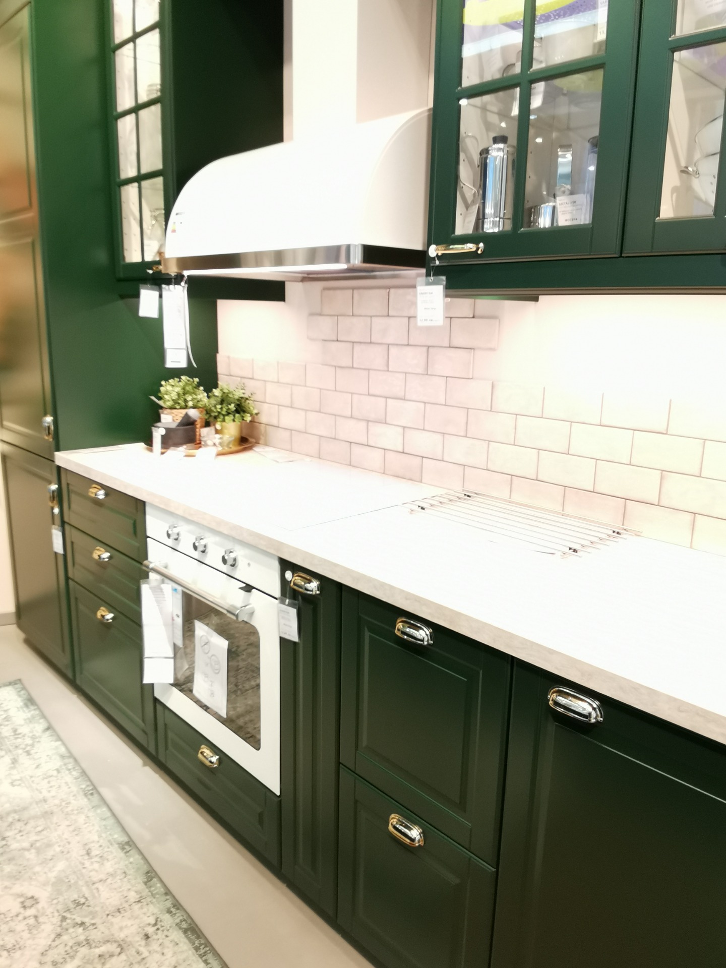 Get a Stylish Kitchen Island with Green Bodbyn IKEA
