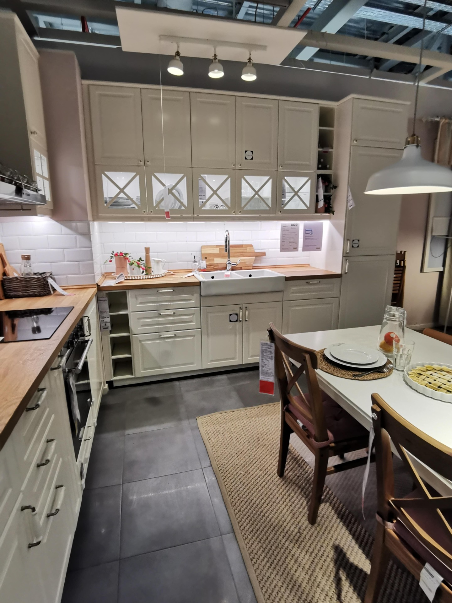 Charming BODBYN Off-White kitchen from IKEA