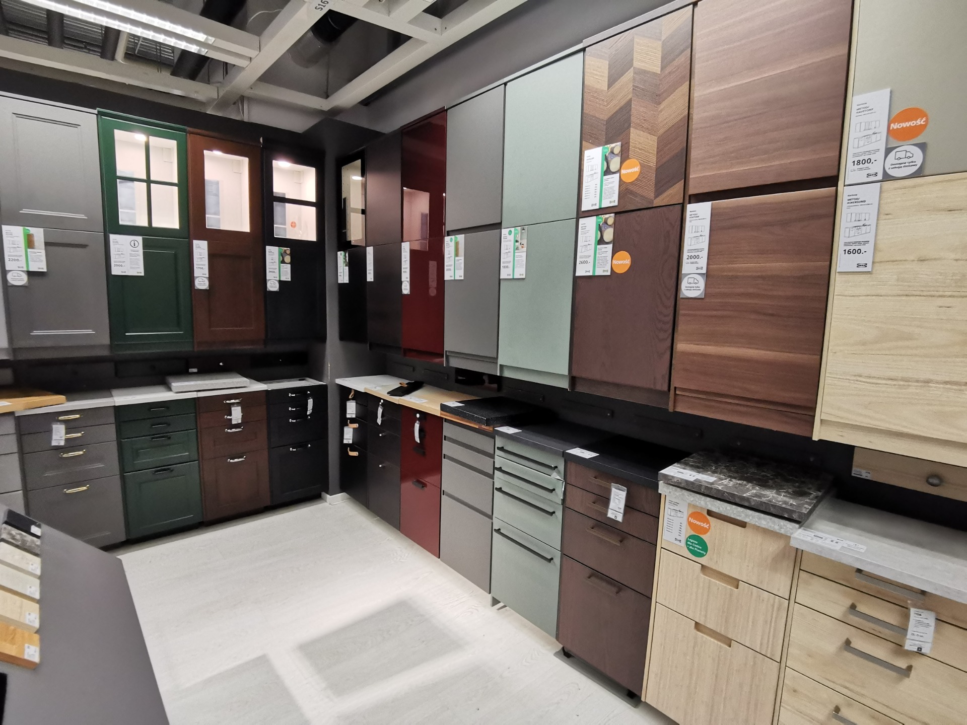 IKEA Faktum kitchen cabinets NCS color codes