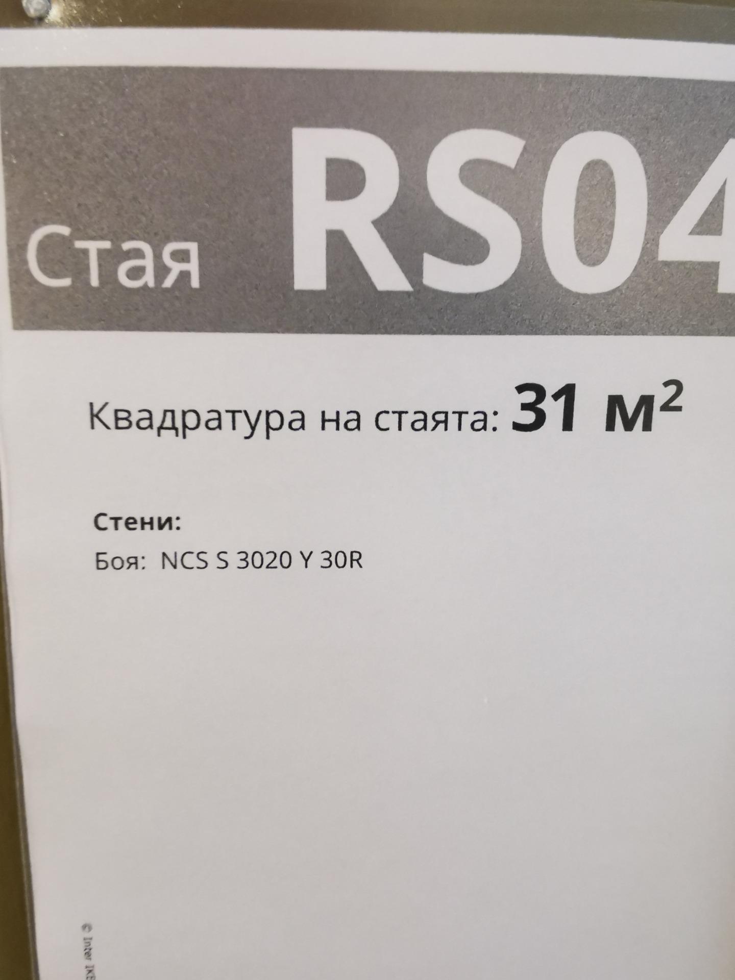 NCS S 3020 Y30R