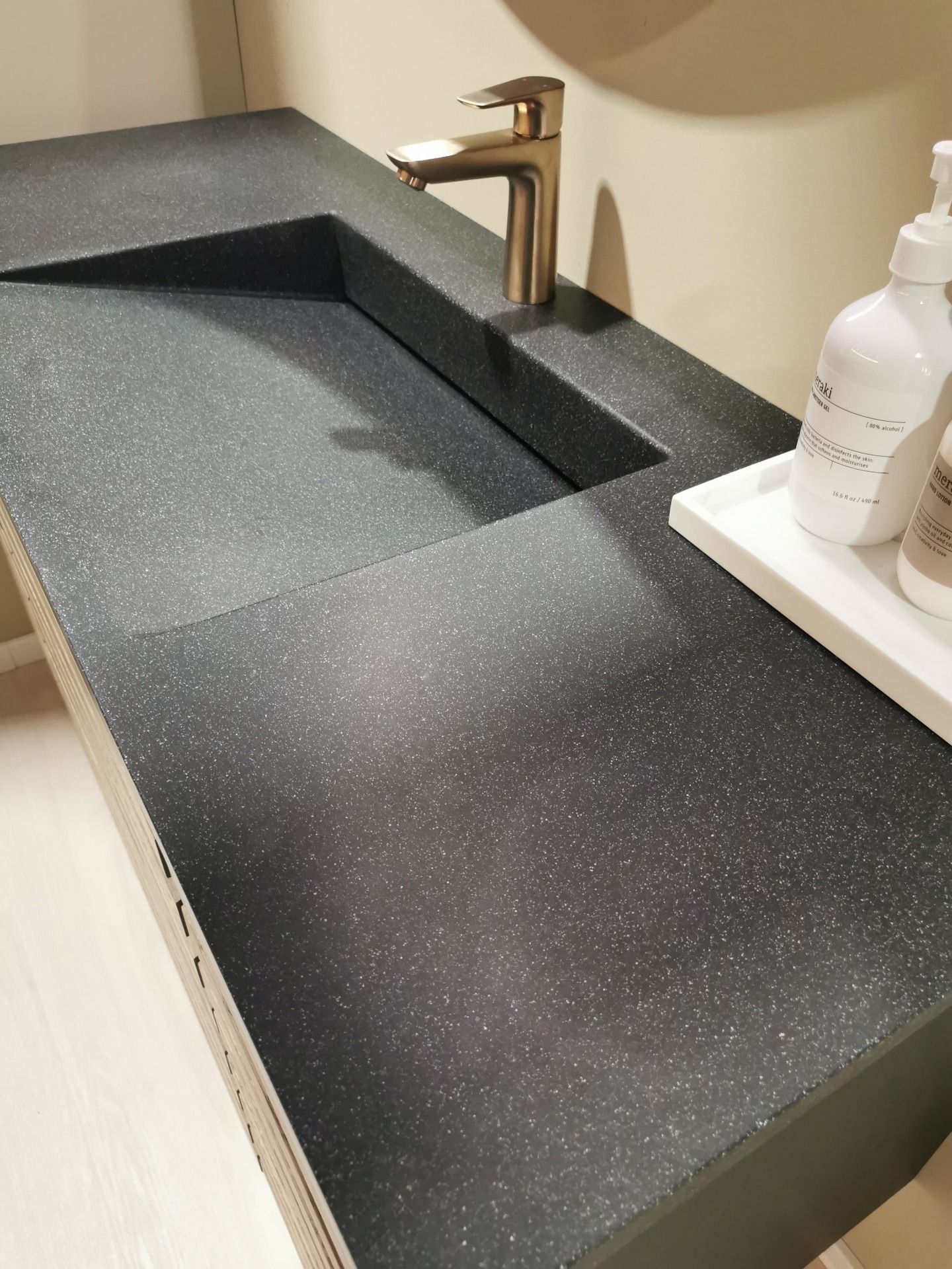 Make a bold statement with a black bathroom sink
