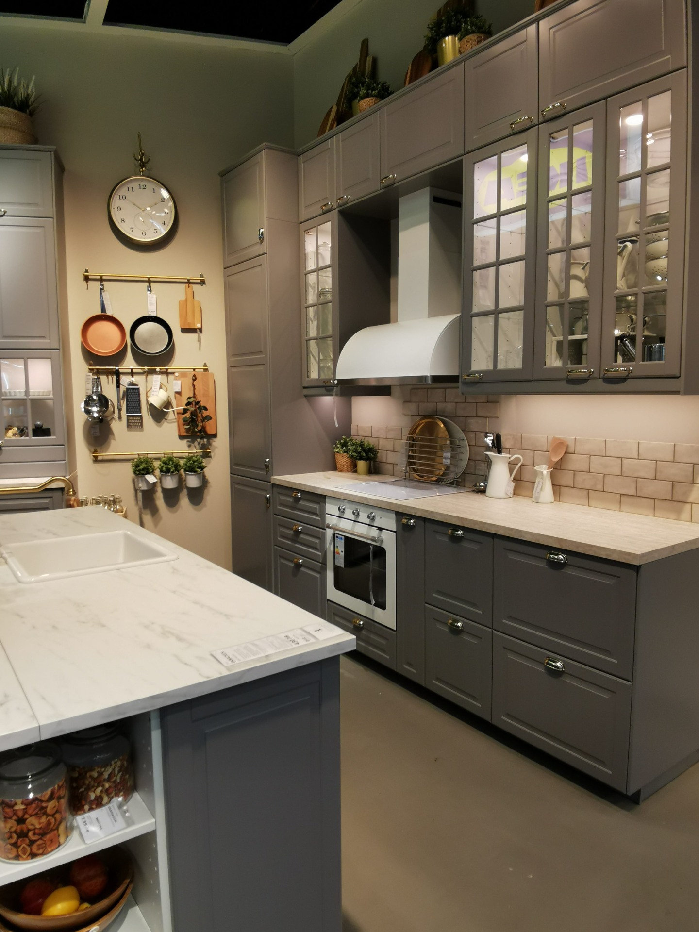 Elevate Your Kitchen Space with IKEA BODBYN Gray Cabinets and a Kitchen ...