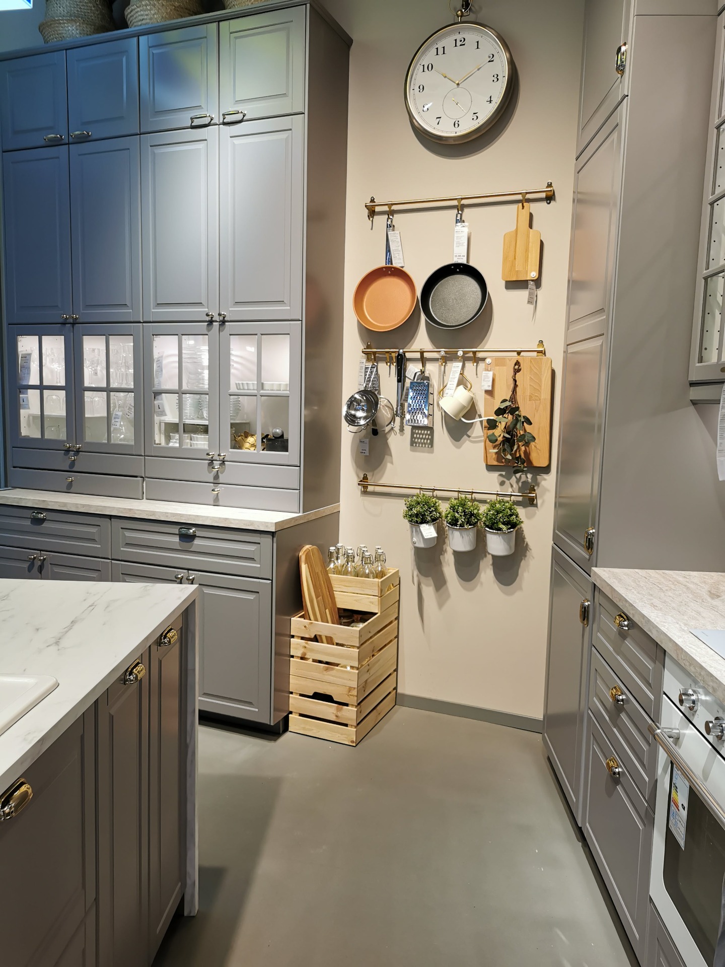 Elevate Your Kitchen Space with IKEA BODBYN Gray Cabinets and a Kitchen ...