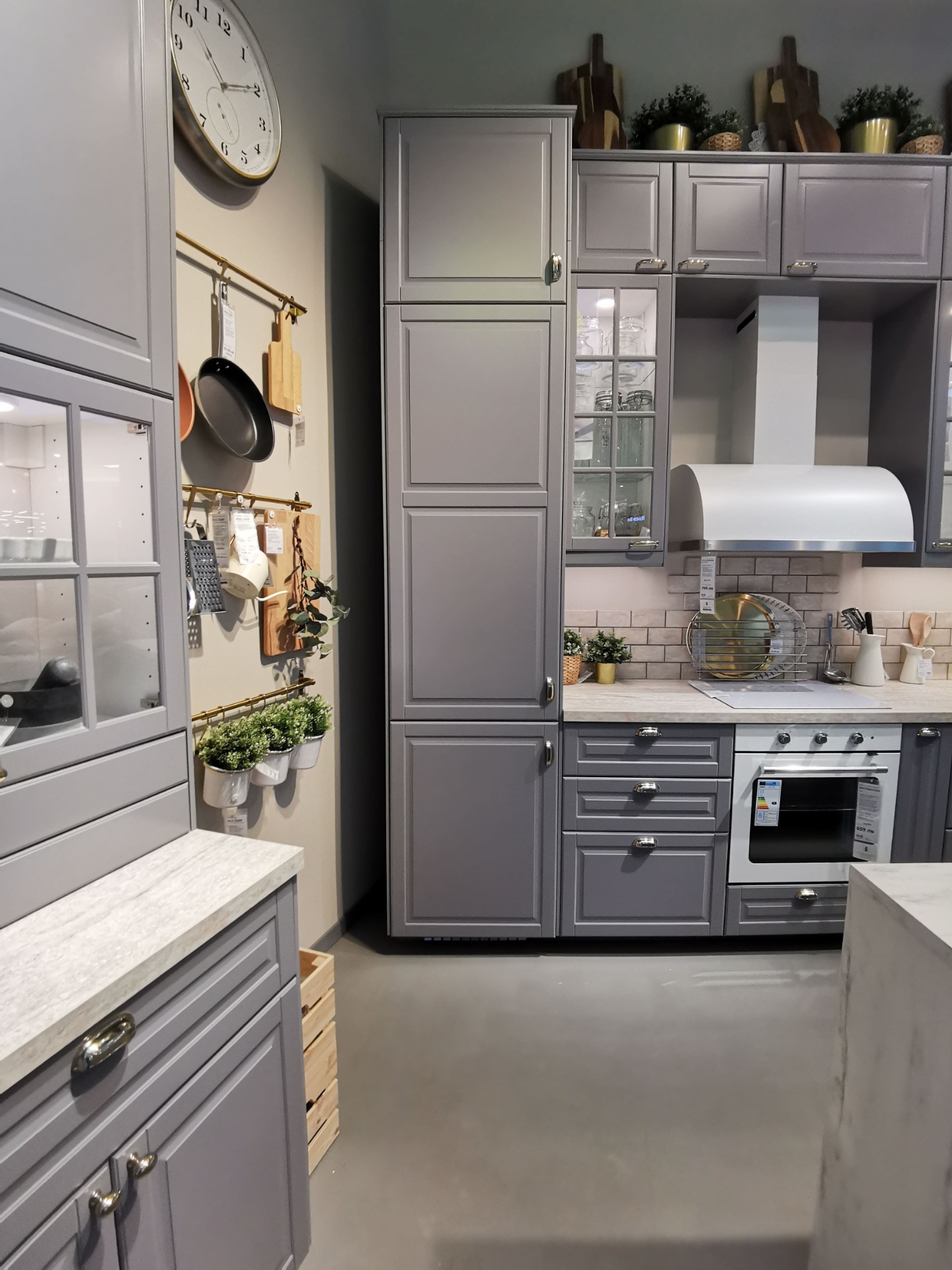 Elevate Your Kitchen Space with IKEA BODBYN Gray Cabinets and a Kitchen ...