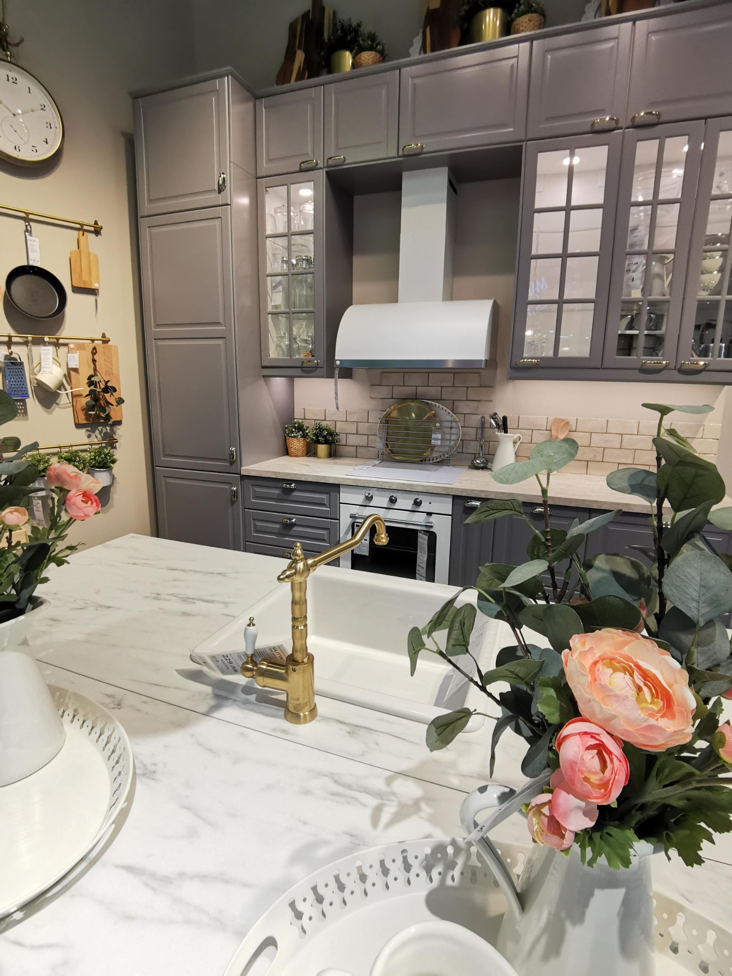 Elevate Your Kitchen Space with IKEA BODBYN Gray Cabinets and a Kitchen ...