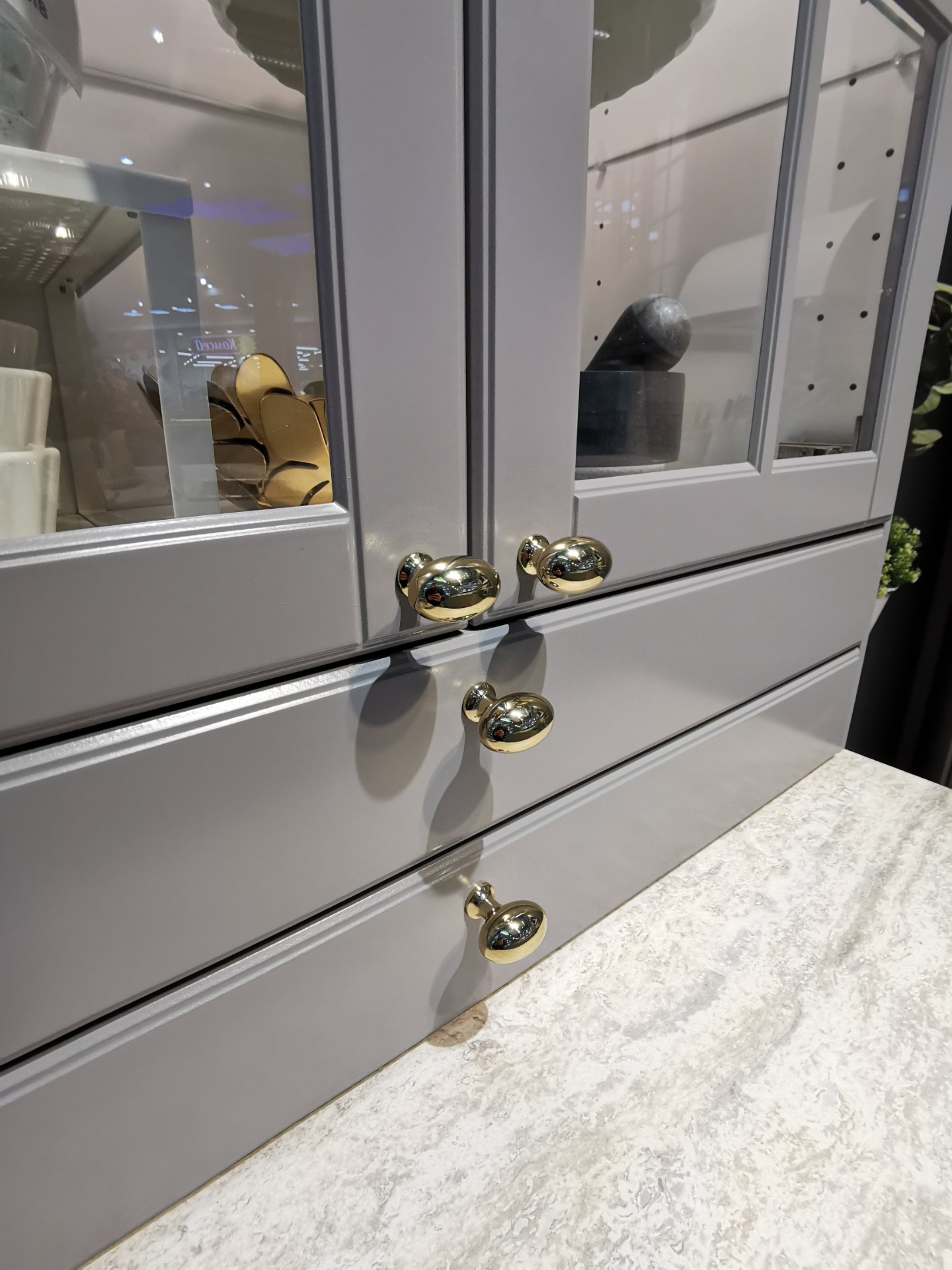 Elevate Your Kitchen Space with IKEA BODBYN Gray Cabinets and a Kitchen ...