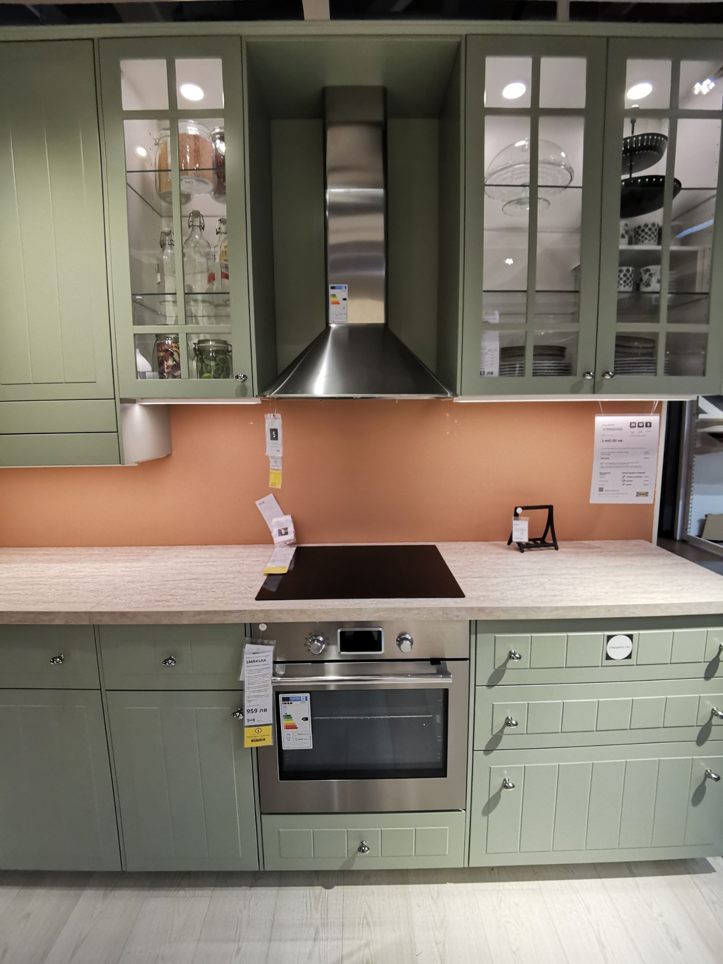 Fresh & Modern: IKEA's STENSUND Light Green Kitchen Fronts