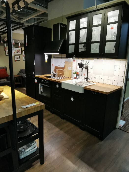 LERHYTTAN Black Kitchen Cabinets from IKEA