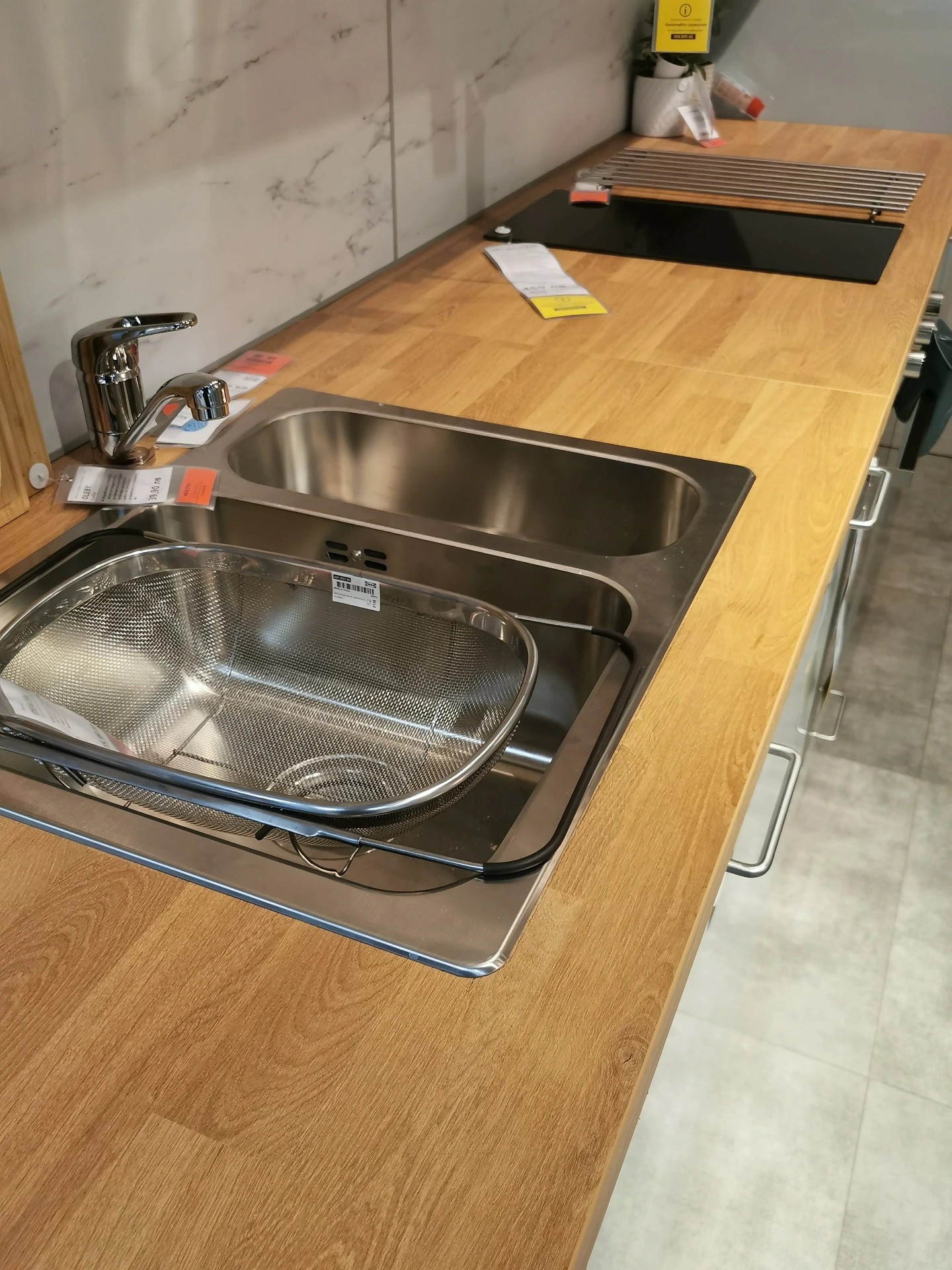 IKEA KALLARP High-gloss light grey-blue kitchen from IKEA