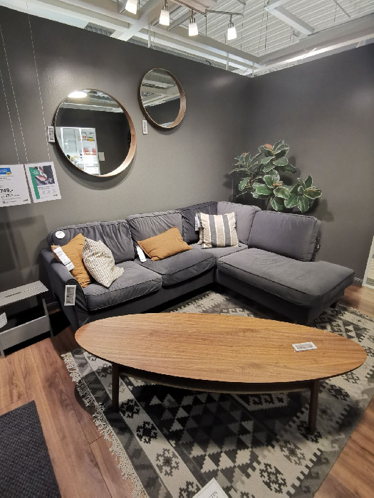 IKEA EKHOLMA Sofa in Dark Grey – Stylish and Comfortable Corner Seating